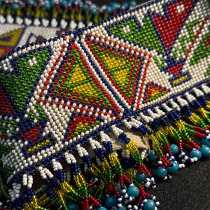 Antique Rare Beaded Belt | Prison Beadwork Floral Birds Belt | Glass Beaded Floral Belt | Prison ...