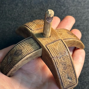 Miniature Antique Wooden Kirman Spindle - Anatolian - Child-sized ...