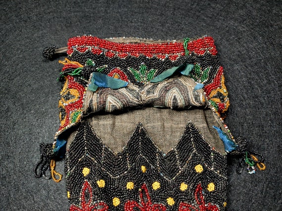 19th Century Reticule Pouch | Antique Beadwork Gift |… - Gem