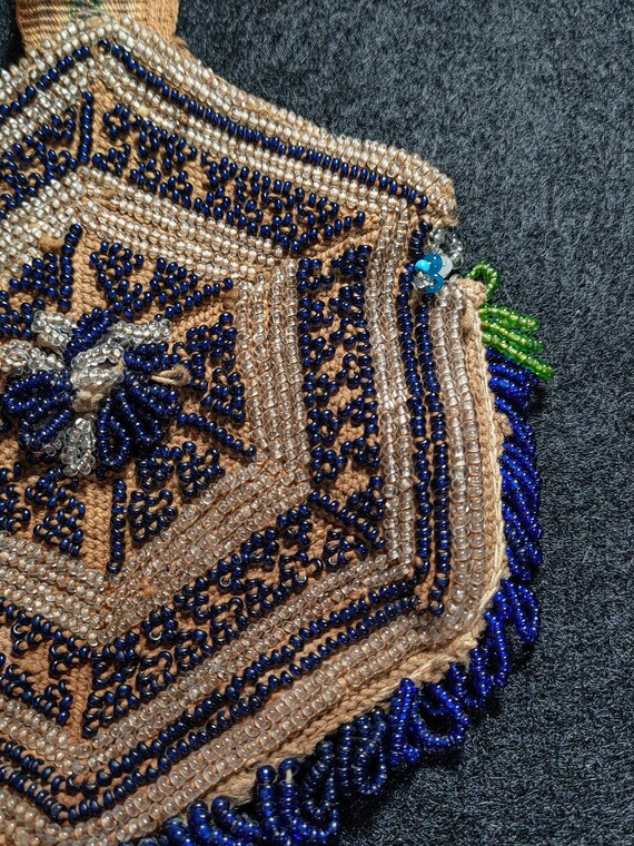 Very Rare Antique Beaded Pouch | 1800's Antique Beadw… - Gem