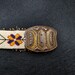Antique Beaded Belt Prison Beadwork Belt Glass Beaded Floral Belt ...