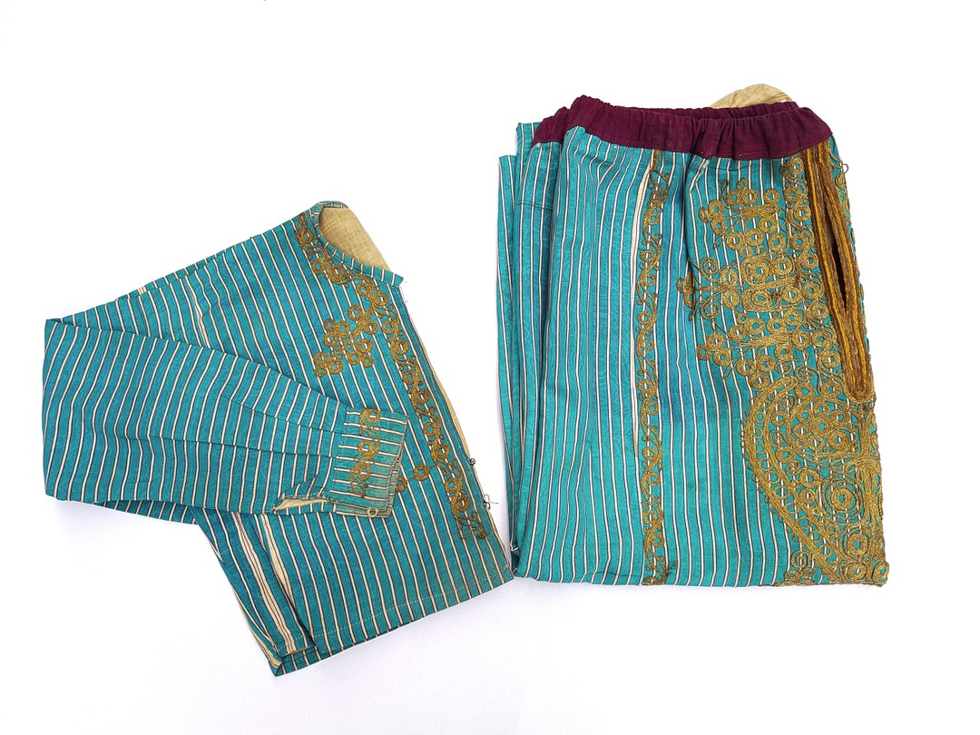 Antique Jacket and Salvar Set | Antique Ottoman Embroidered Jacket and ...
