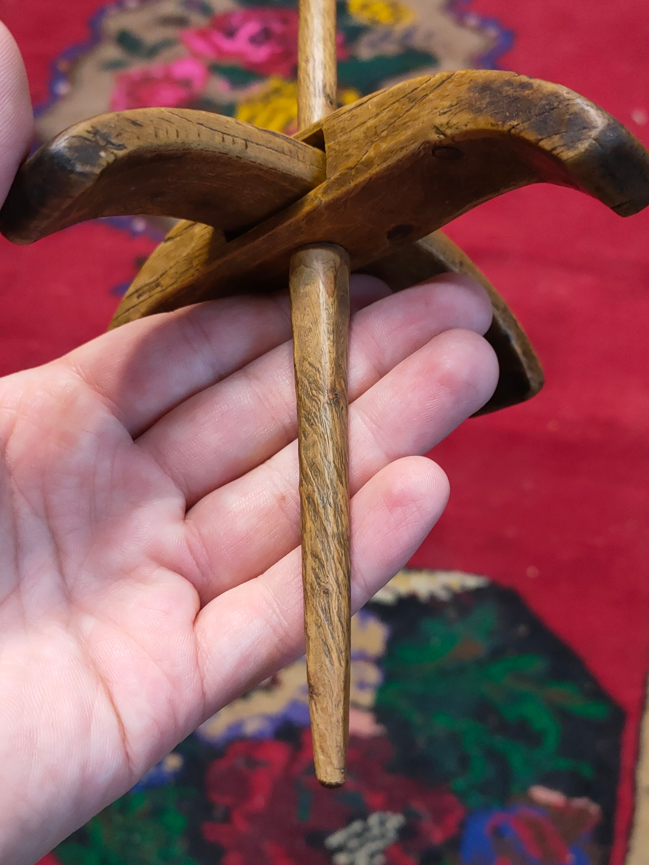 Antique Rare Turkish Spinning Tool Handmade Colored Turkish Drop ...