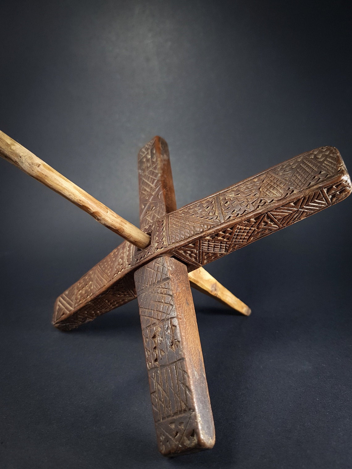 Antique Turkish Drop Spindle Anatolian Woodwork Hand Carved - Etsy