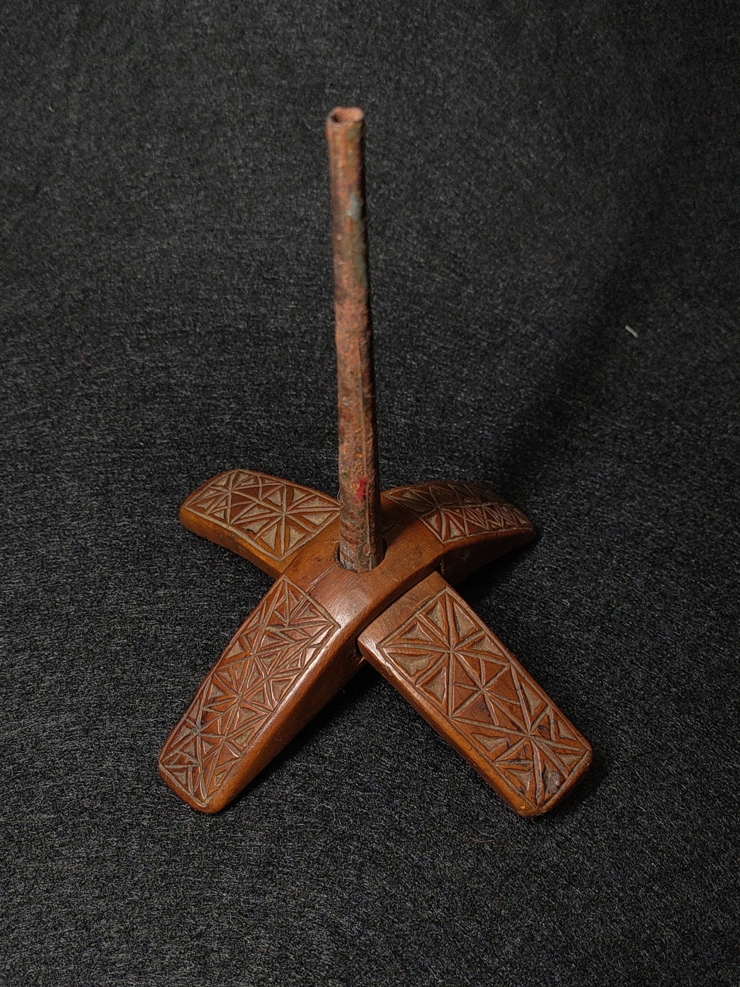 Antique Interesting Rare Turkish Drop Spindle - Handmade Turkish ...