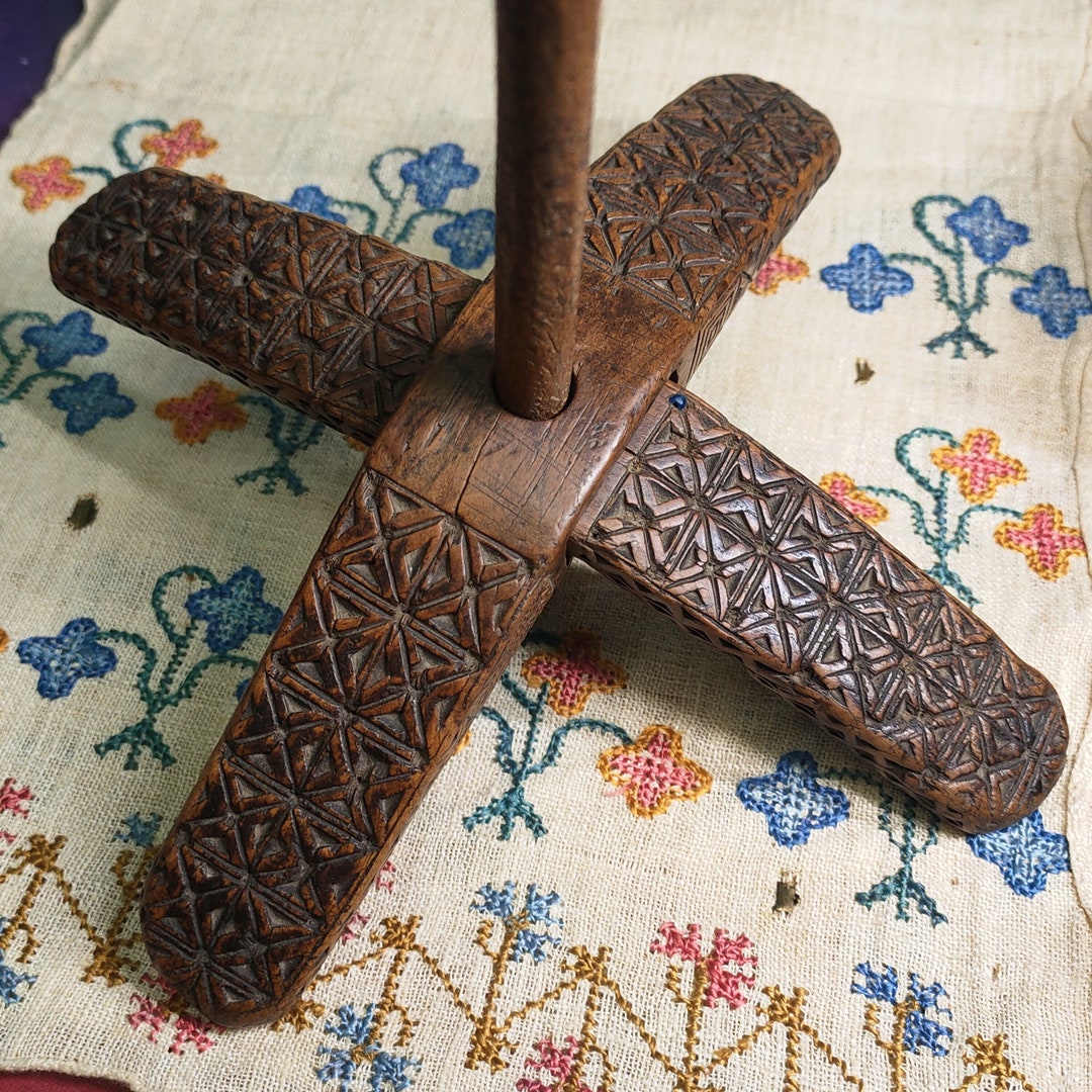 Antique Turkish Spinning Tool - Handmade Turkish Drop Spindle - Hand ...