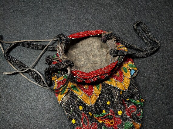 19th Century Reticule Pouch | Antique Beadwork Gift |… - Gem