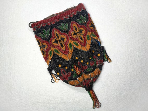 19th Century Reticule Pouch | Antique Beadwork Gift |… - Gem
