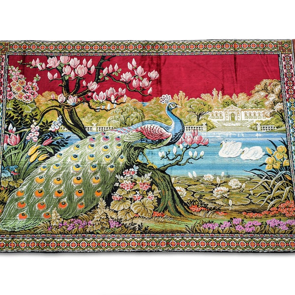 Peacock Tapestry - Etsy