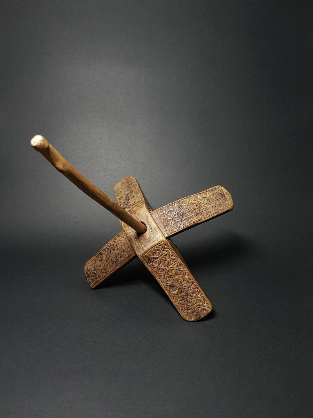 Antique Turkish Drop Spindle | Turkish Drop Spindle | Hand Carved ...