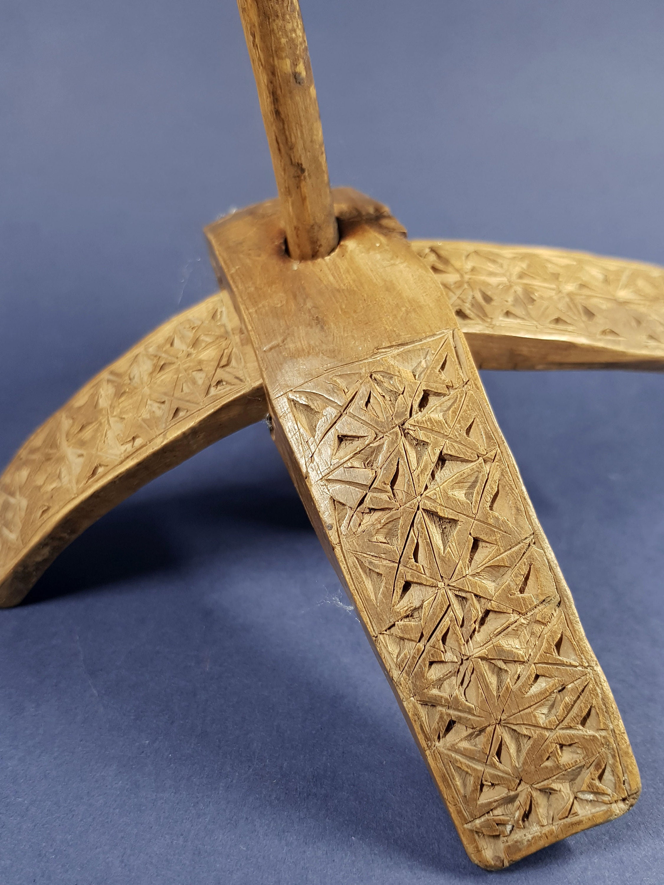 Antique Drop Spindle for Spinning Wool Antique Wood Hand Carved Turkish ...