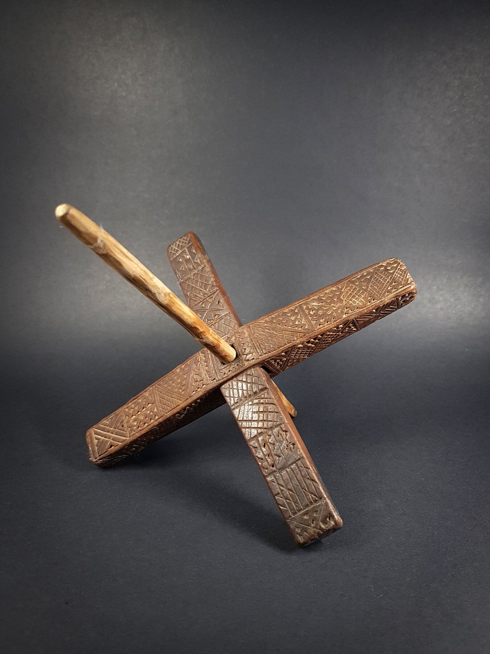 Antique Turkish Drop Spindle Anatolian Woodwork Hand Carved Turkish ...