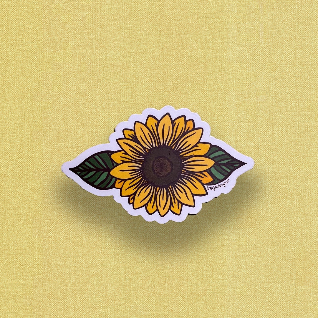 Sunflower Sticker - Etsy