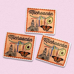 Michoacán Vinyl Sticker – Mexican State Sticker, Waterproof Aesthetic ...