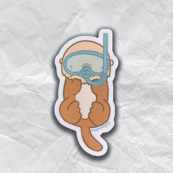 Sea Otter Sticker - Etsy
