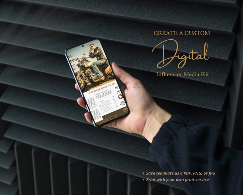 Youtube Influencer Media Kit Template, Youtube Kit, Canva, Rate Card ...