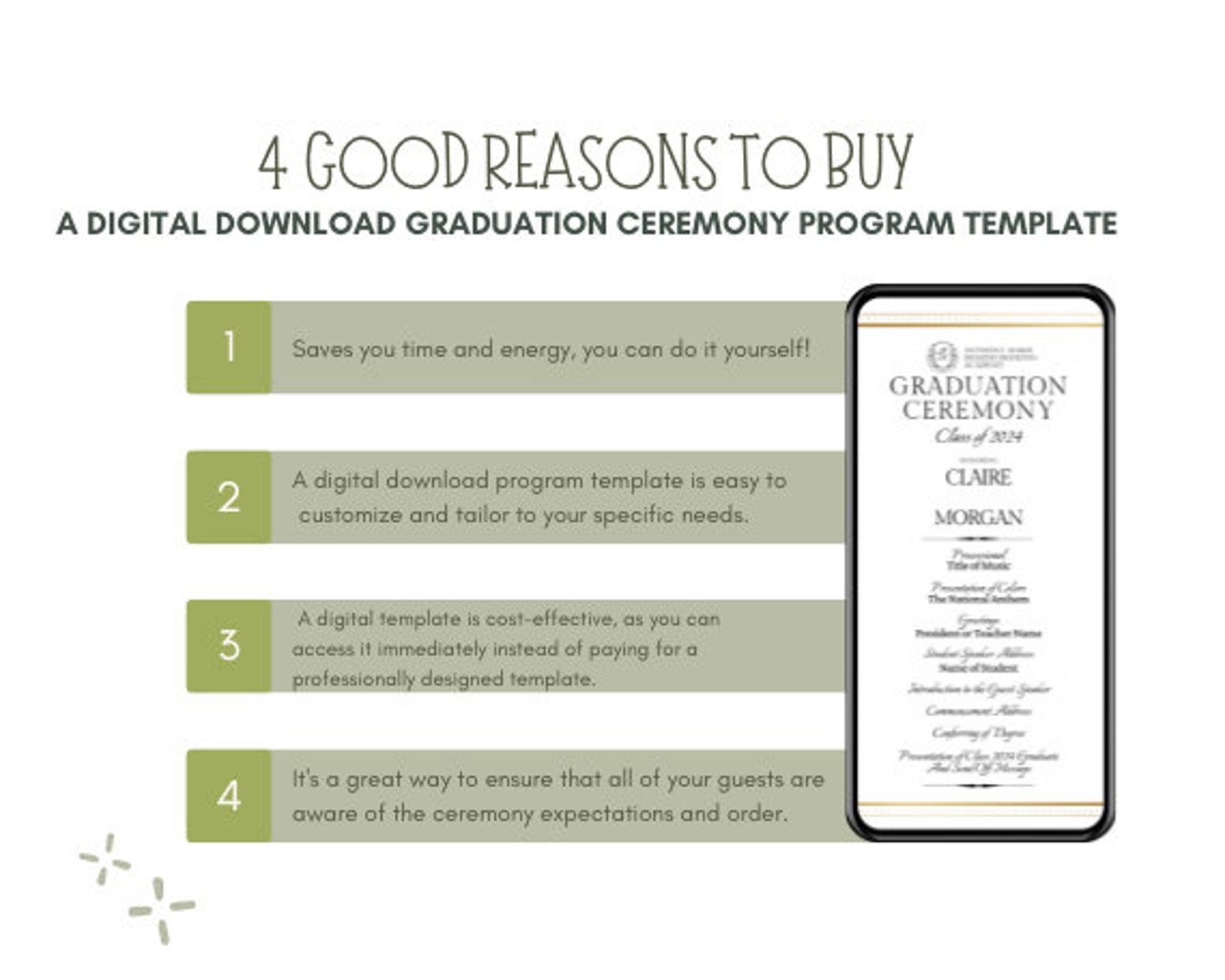 High School Graduation Ceremony Program Template Homeschool Black and ...