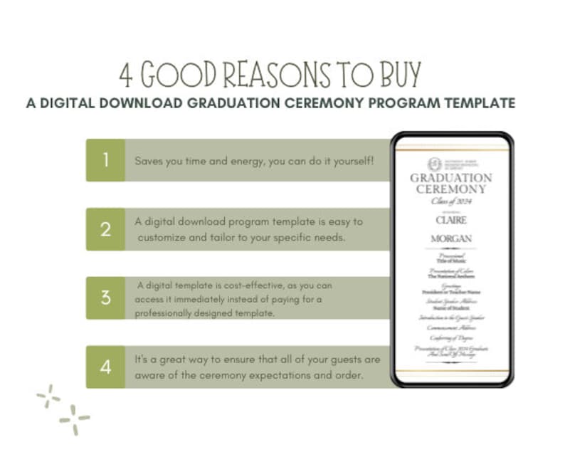 High School Graduation Ceremony Program Template Homeschool Graduation ...