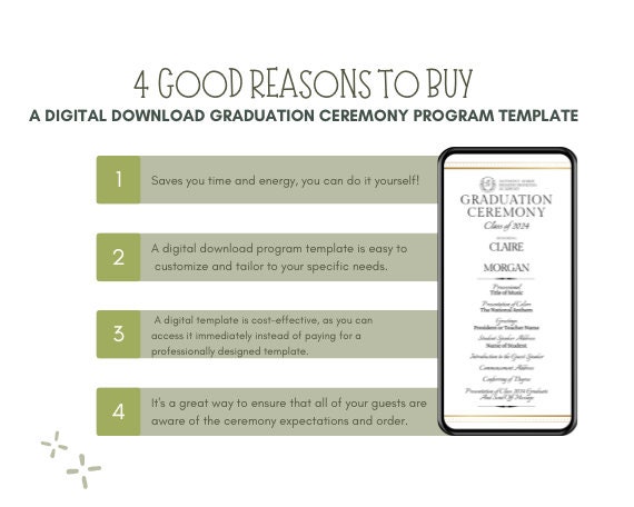 Formal Black High School Graduation Ceremony Program Template Home ...