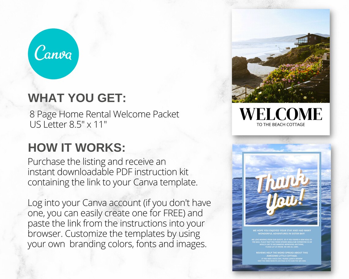 Beach House Welcome Sign Tropical Rental Welcome Book Airbnb - Etsy