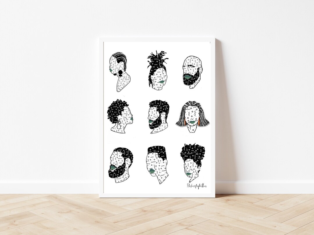 Community Art Print - Black Art - Afrocentric - Etsy