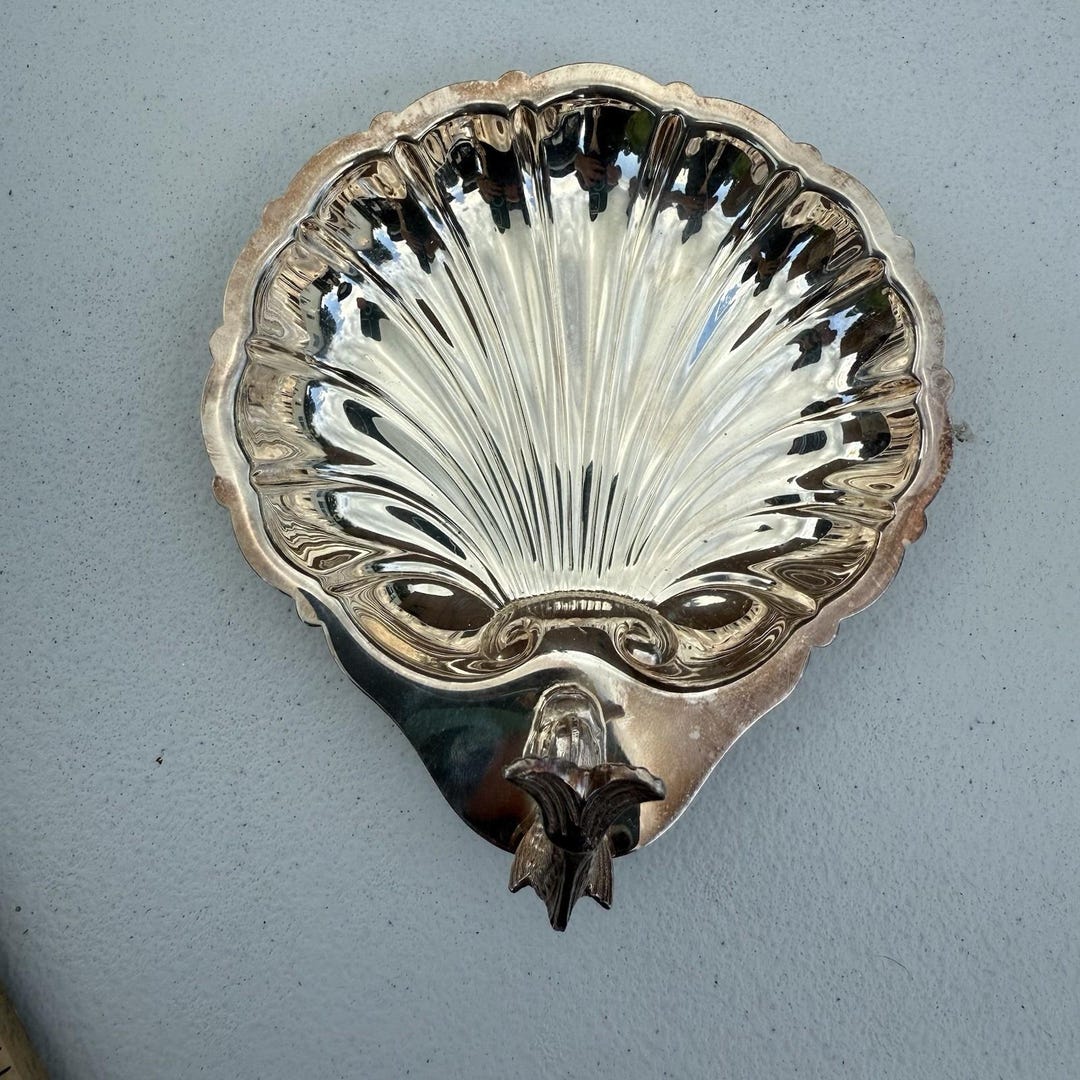Gorham Silver Plate Fish Decorative Clam Candy Trinket Dish YC 245 5 ...