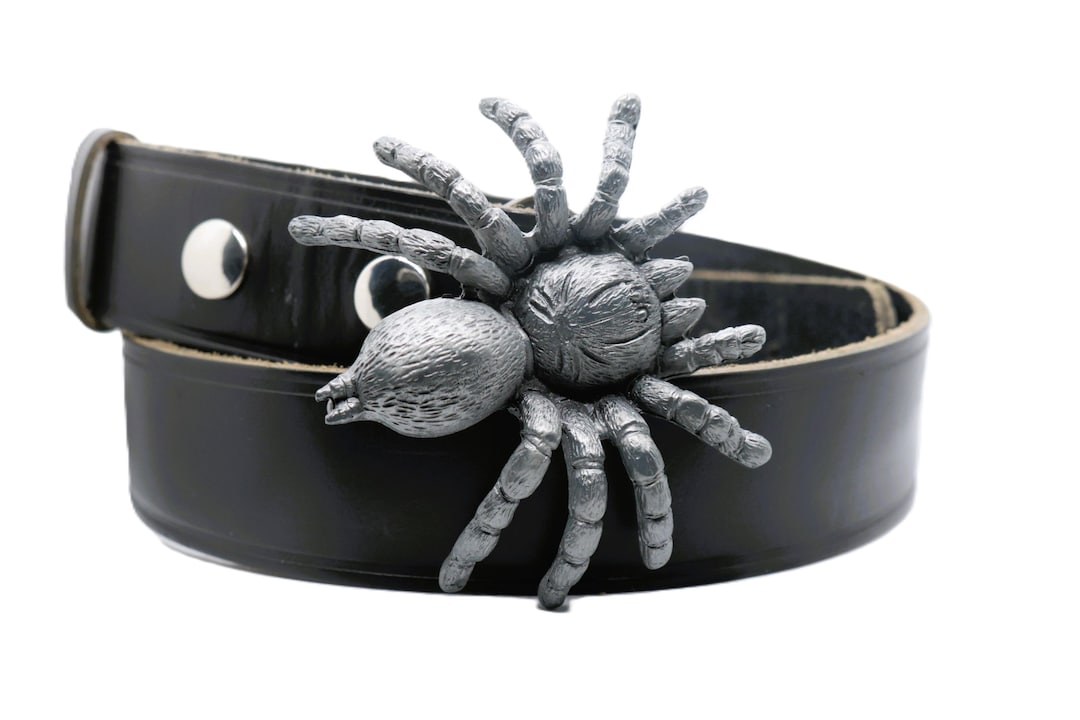Spider Buckle & Leather Belt. Comes With a Buckle Gift Box Ideal for a ...