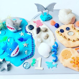 Play Dough Kit, Shark Play Dough Sensory Kit, Ocean Play Dough Kit ...