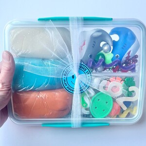 Shark Play Dough Kit, Ocean Play Dough Kit, Beach Play Dough, Shark ...