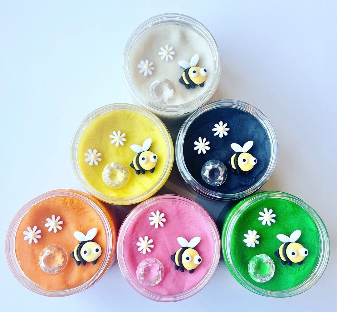 Bumble Bee Play Dough Jar - Bee-day Themed Birthday Party | Long ...