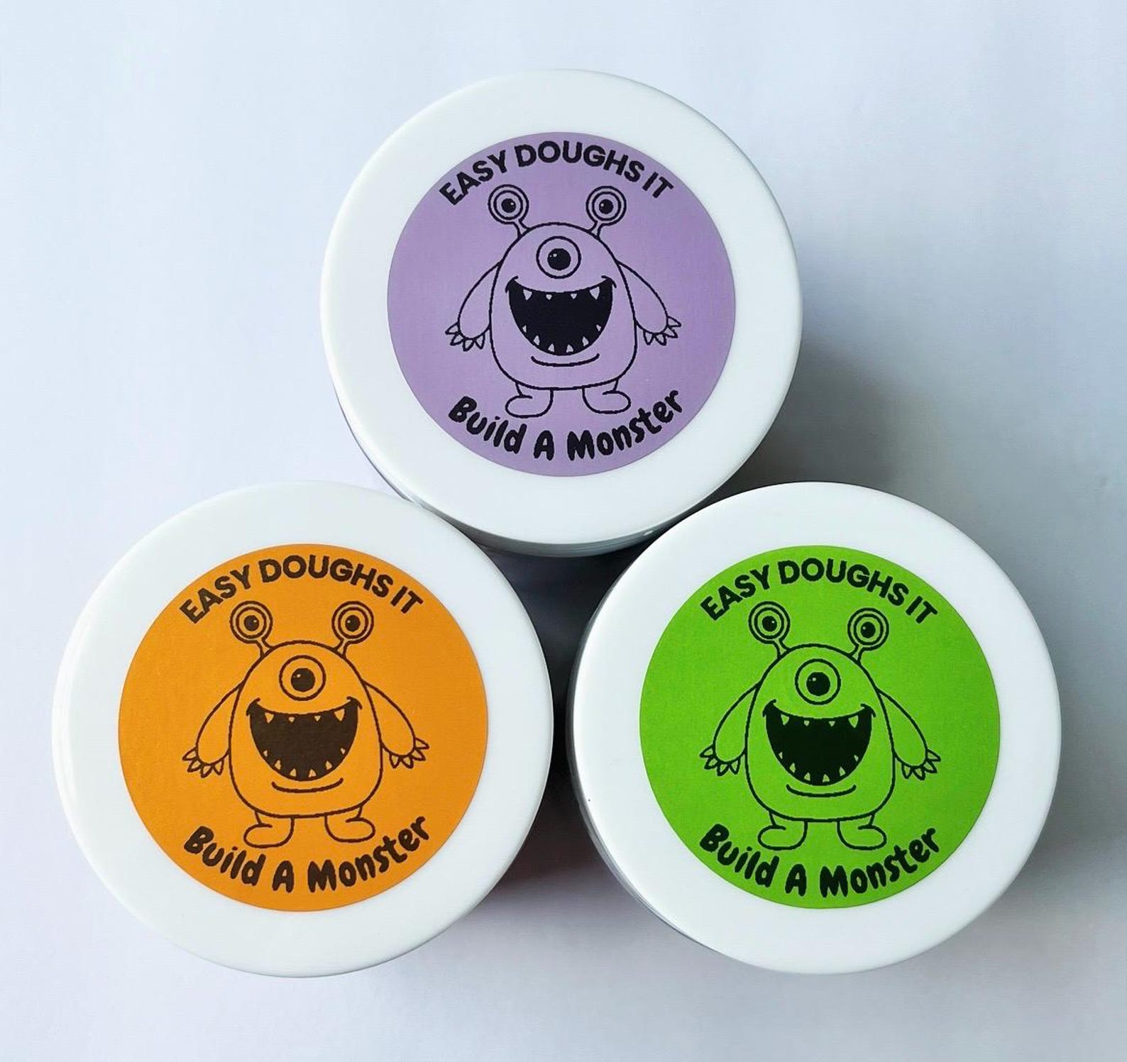 Build-a-monster Play Dough Sensory Kit Jar - Fun Halloween or Anytime ...
