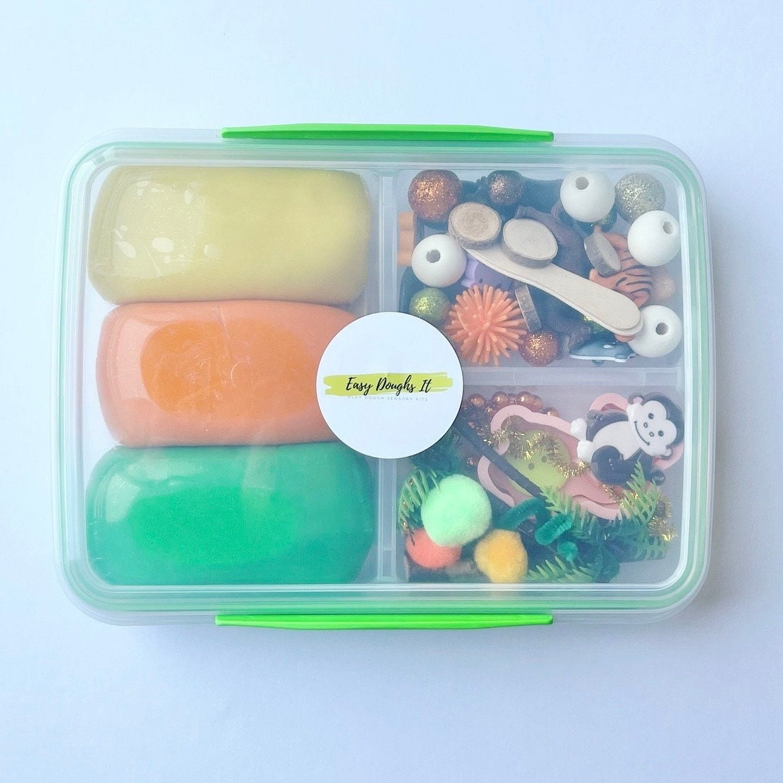 Animal Play Dough Kit, Zoo Play Dough Kit, Safari Animals Play Dough ...