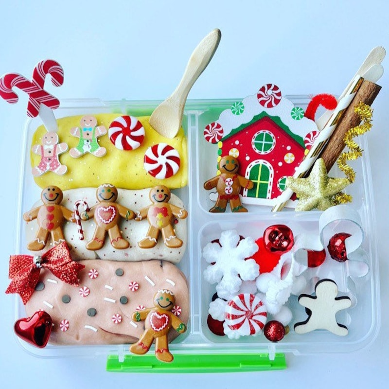 Gingerbread Play Dough Kit - Etsy