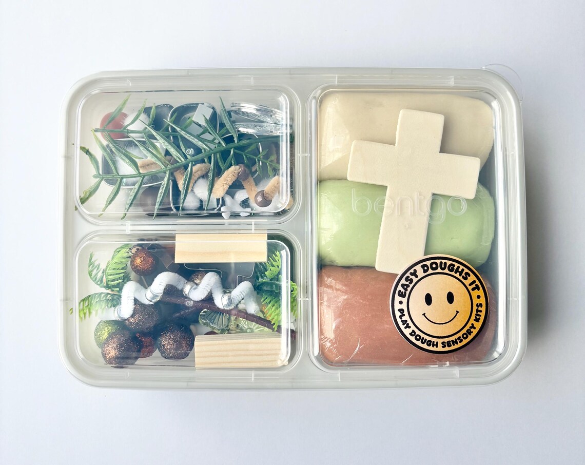 Jesus Easter Story Play Dough Sensory Kit – Faith-based Activity | Long ...