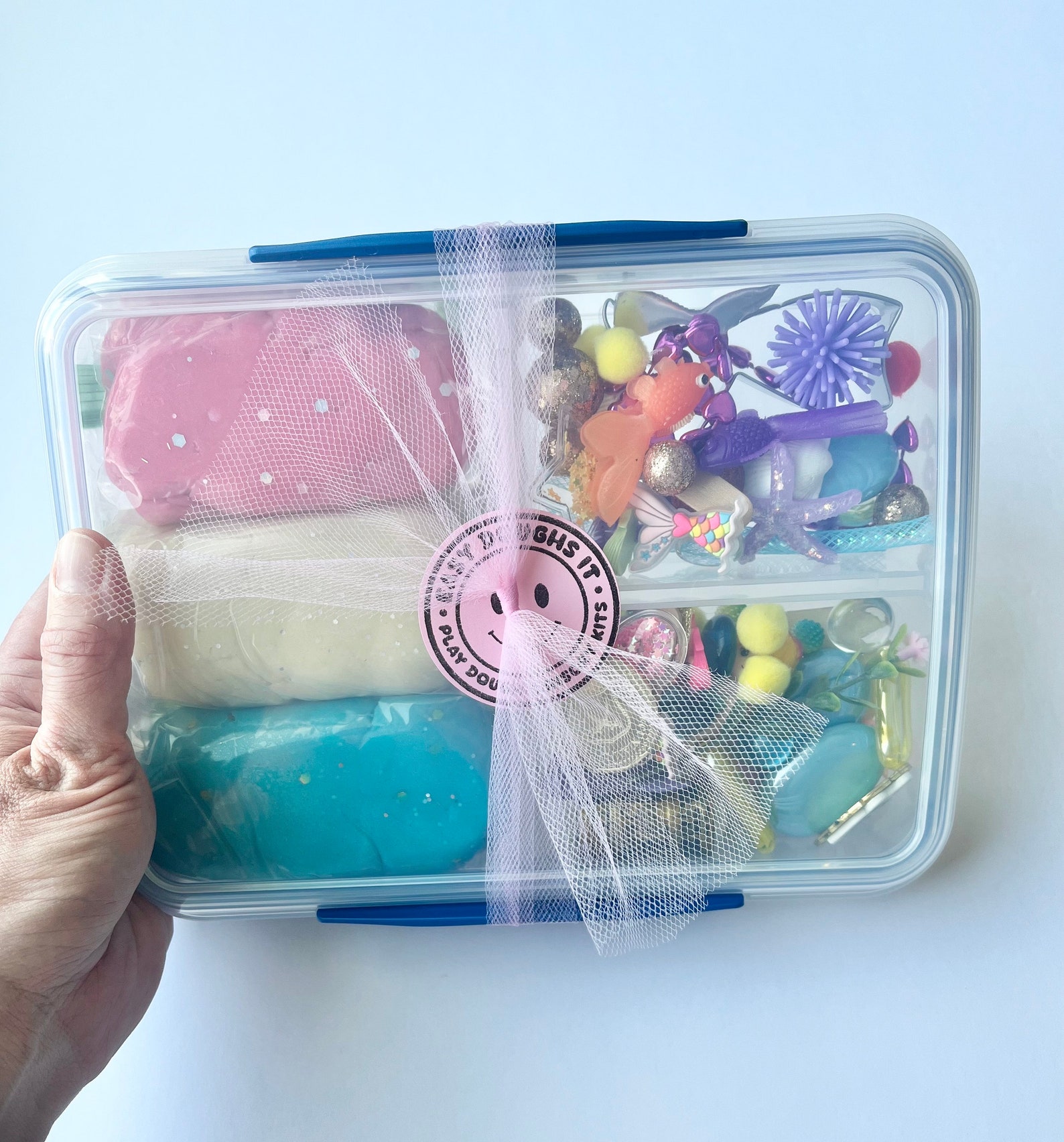 Mermaid Play Dough Kit, Ocean Play Dough Kit, Mermaid Play Dough ...