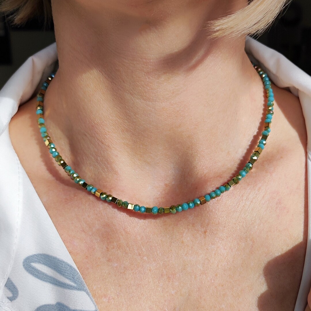 Colorful Necklace "paola" Necklace Women, Beaded Necklace, Colorful ...