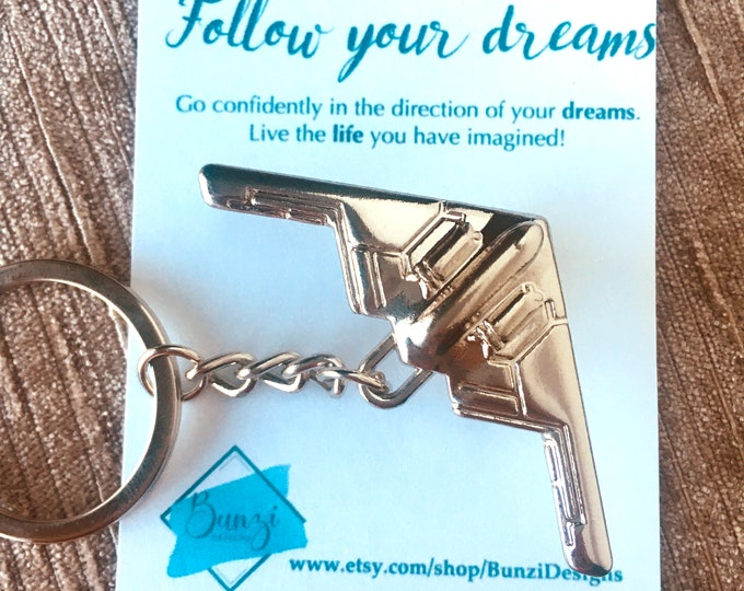 B2 Stealth Bomber Keychain Perfect Christmas Gift for Air Force Pilot ...