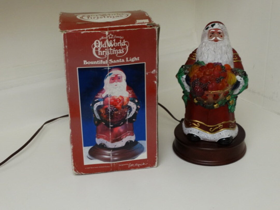 Vintage Old World Christmas Bountiful Santa - Etsy