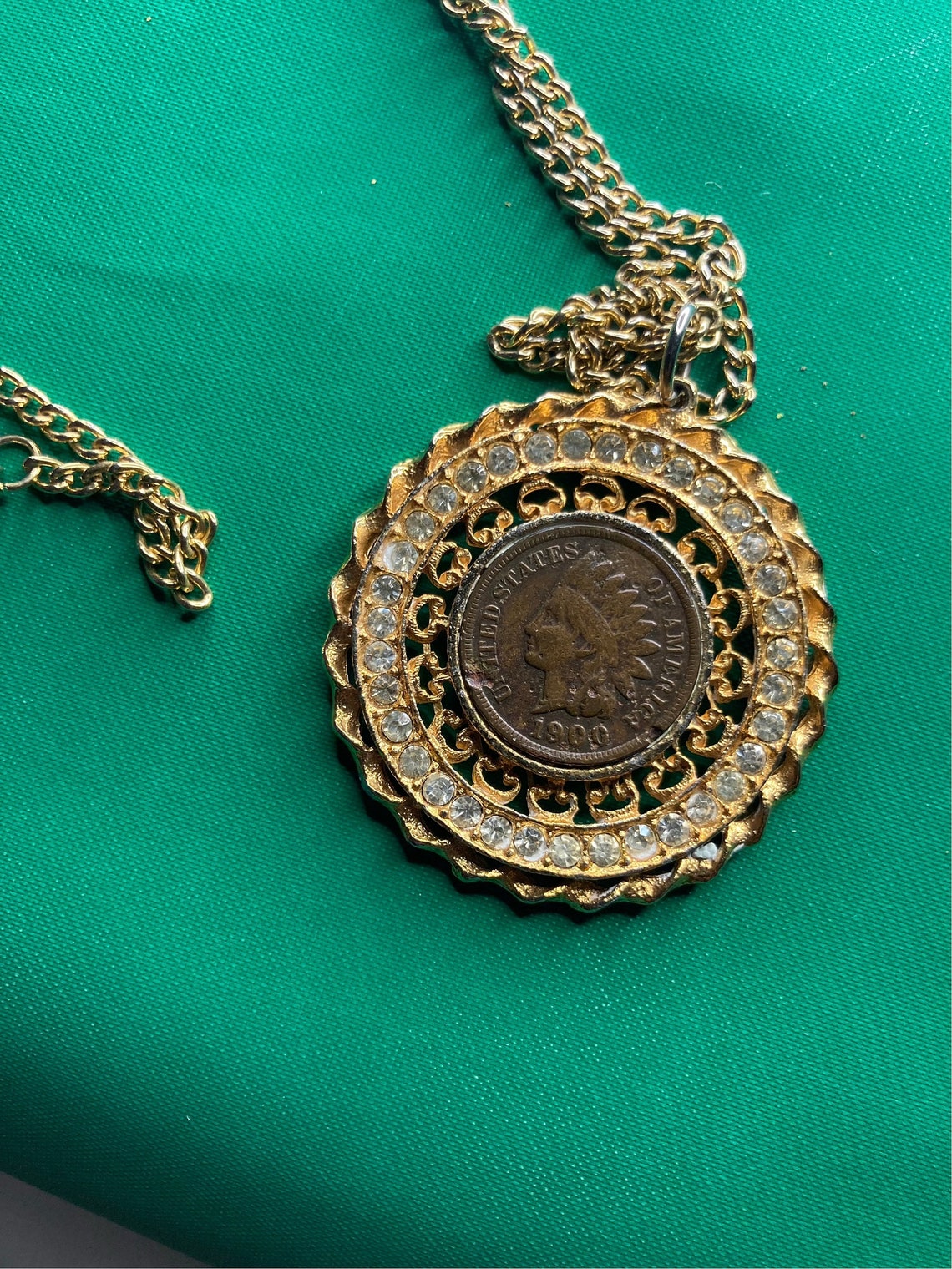 Vintage Indian Head Penny Necklace - Etsy