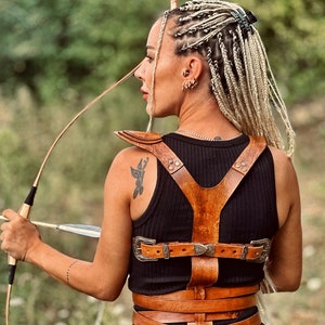 Leather Women Armor Leather Women Costume Leather Armour Body Armor