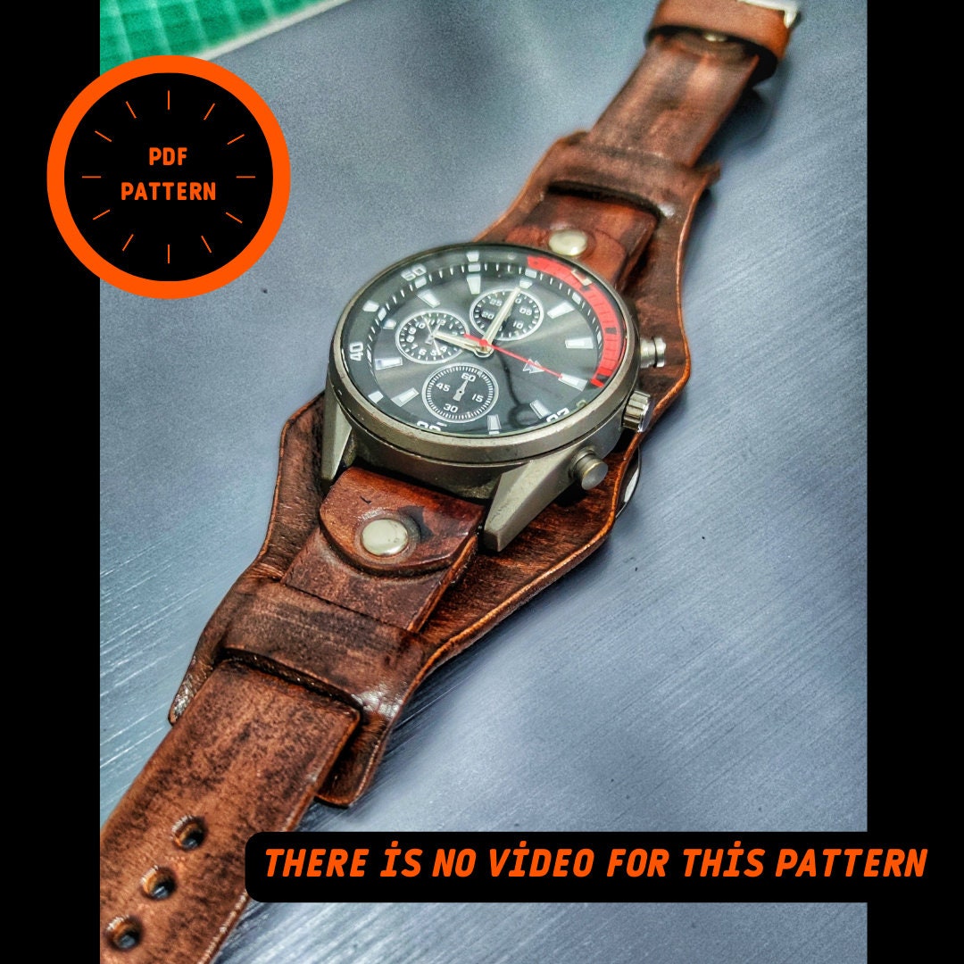Watch Strap Pattern, 20&22 Mm Watch Band Template, Bracelet Watch Band ...