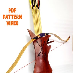 Quiver Pattern, Leather Archery Quiver Pattern, PDF, Traditional ...