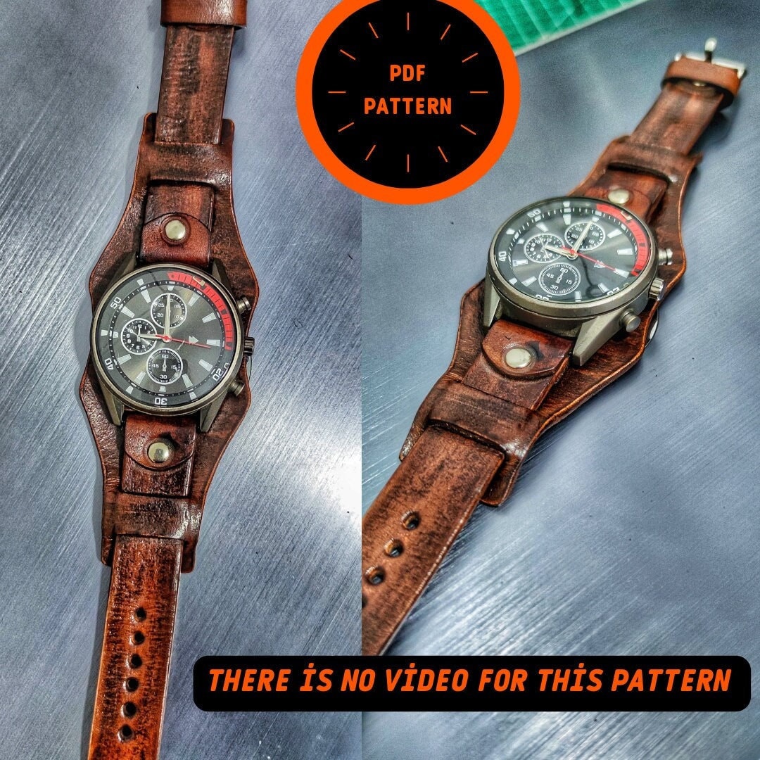 Watch Strap Pattern, 20&22 Mm Watch Band Template, Bracelet Watch Band ...