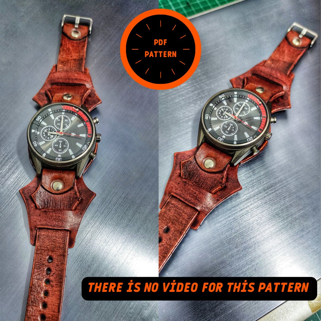 Watch Strap Pattern, 20&22 Mm Watch Band Template, Bracelet Watch Band ...