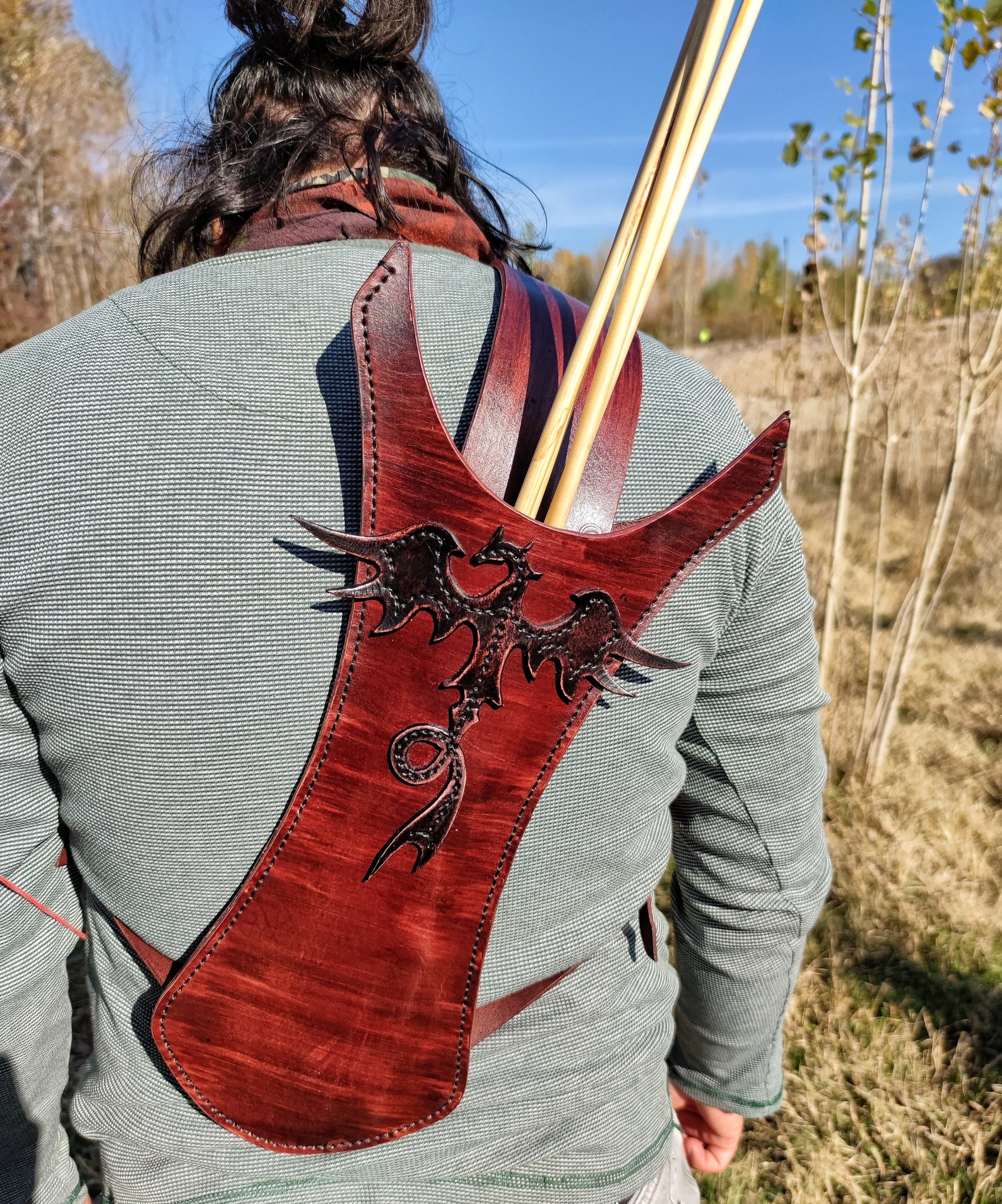 Back Quiver Pattern Quiver Pattern Hunter Quiver Leather | Etsy