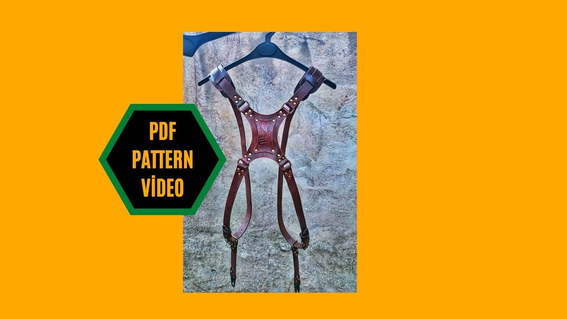 Leather Camera Strap Pattern PDF Pattern Dual Camera Strap - Etsy