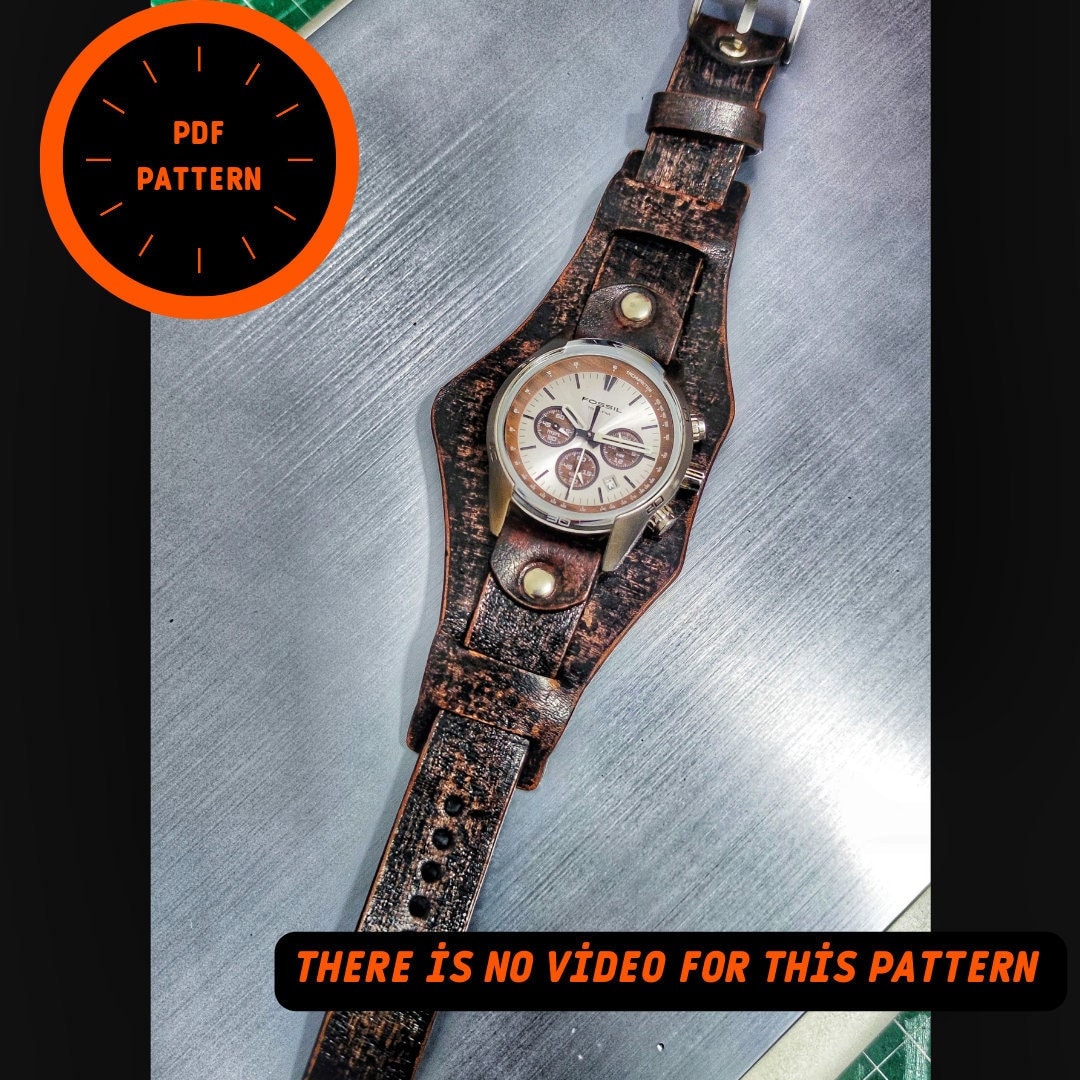 Watch Strap Pattern, 20&22 Mm Watch Band Template, Bracelet Watch Band ...