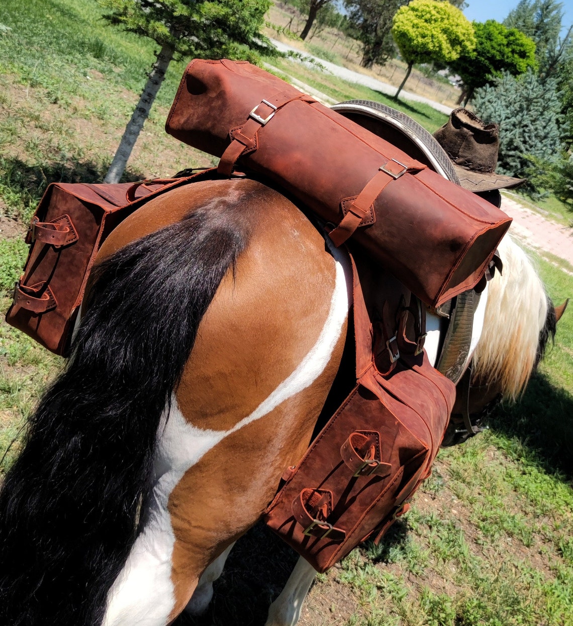 Saddle Bag Pattern Leather Saddle Bag Pattern Horse Bag - Etsy