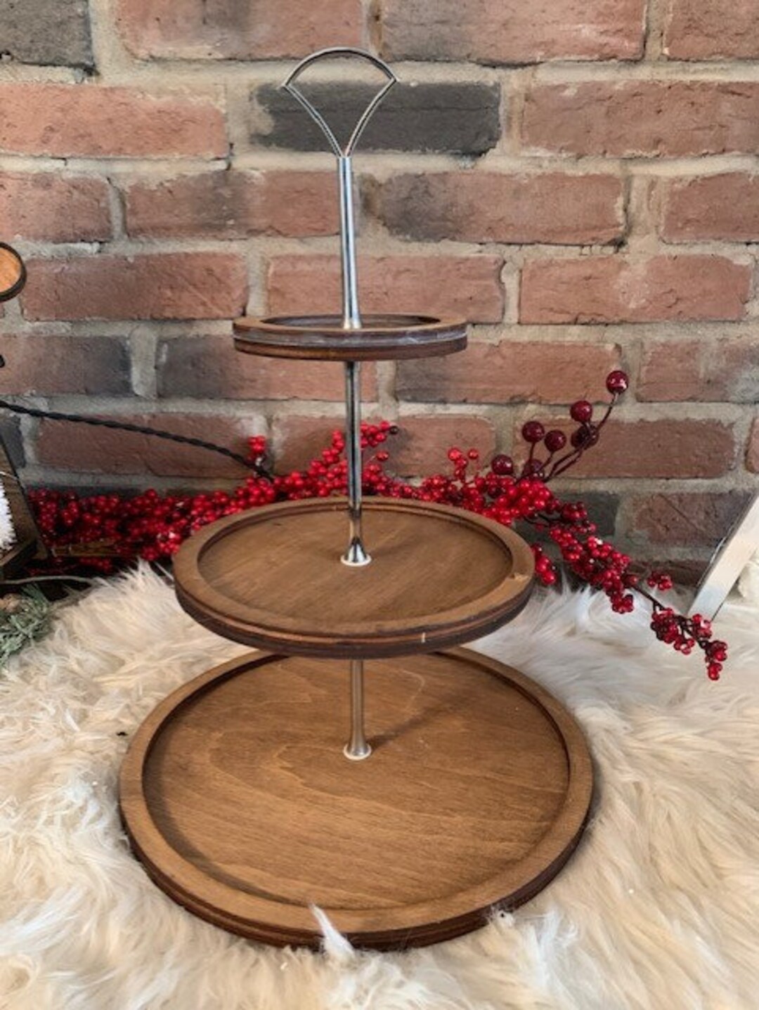 Tiered Tray / 3 Tier Tray / Rustic Tray - Etsy