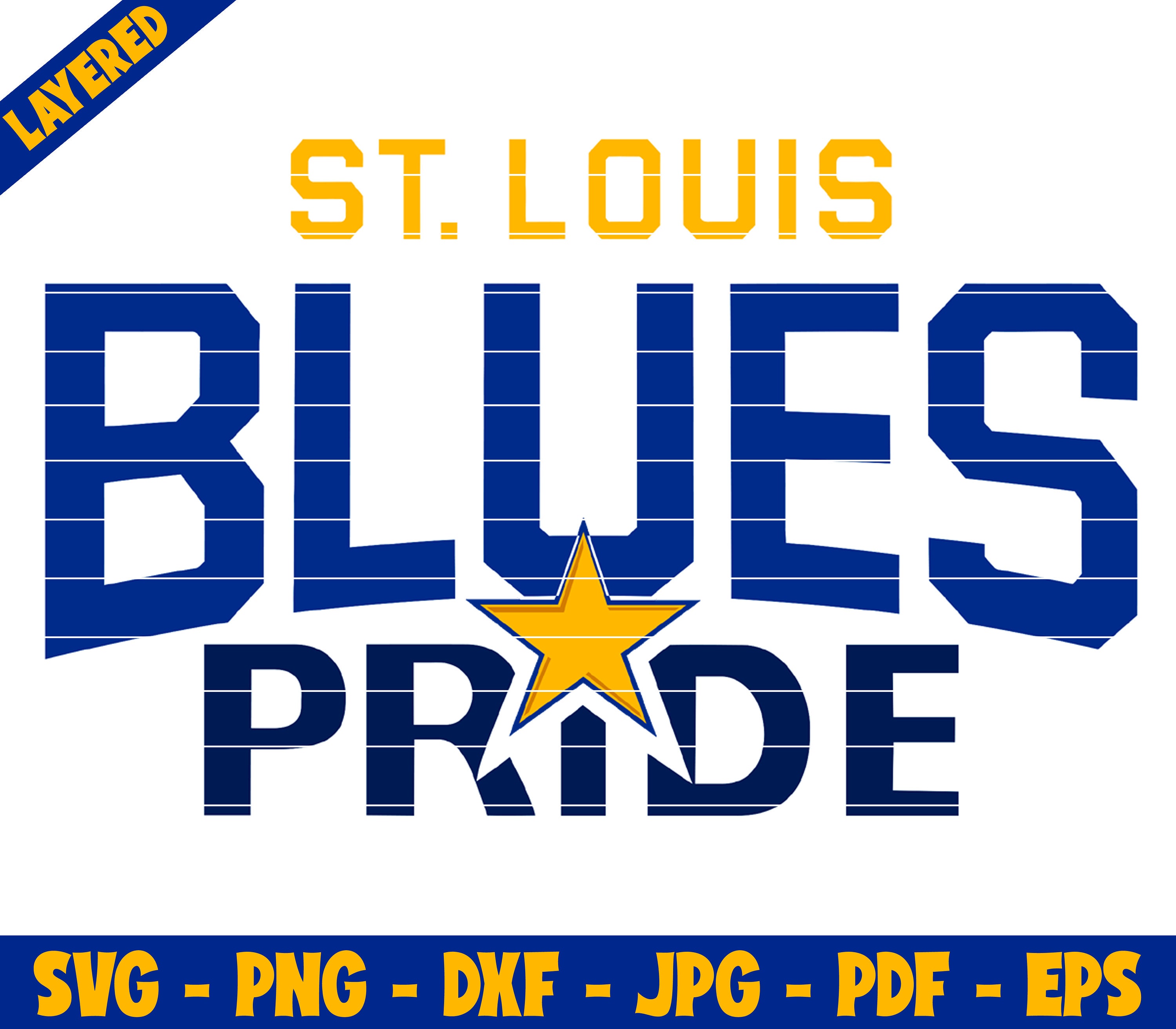 St. Louis Blues Svg St Louis Blues Hockey Team Hockey logos | Etsy